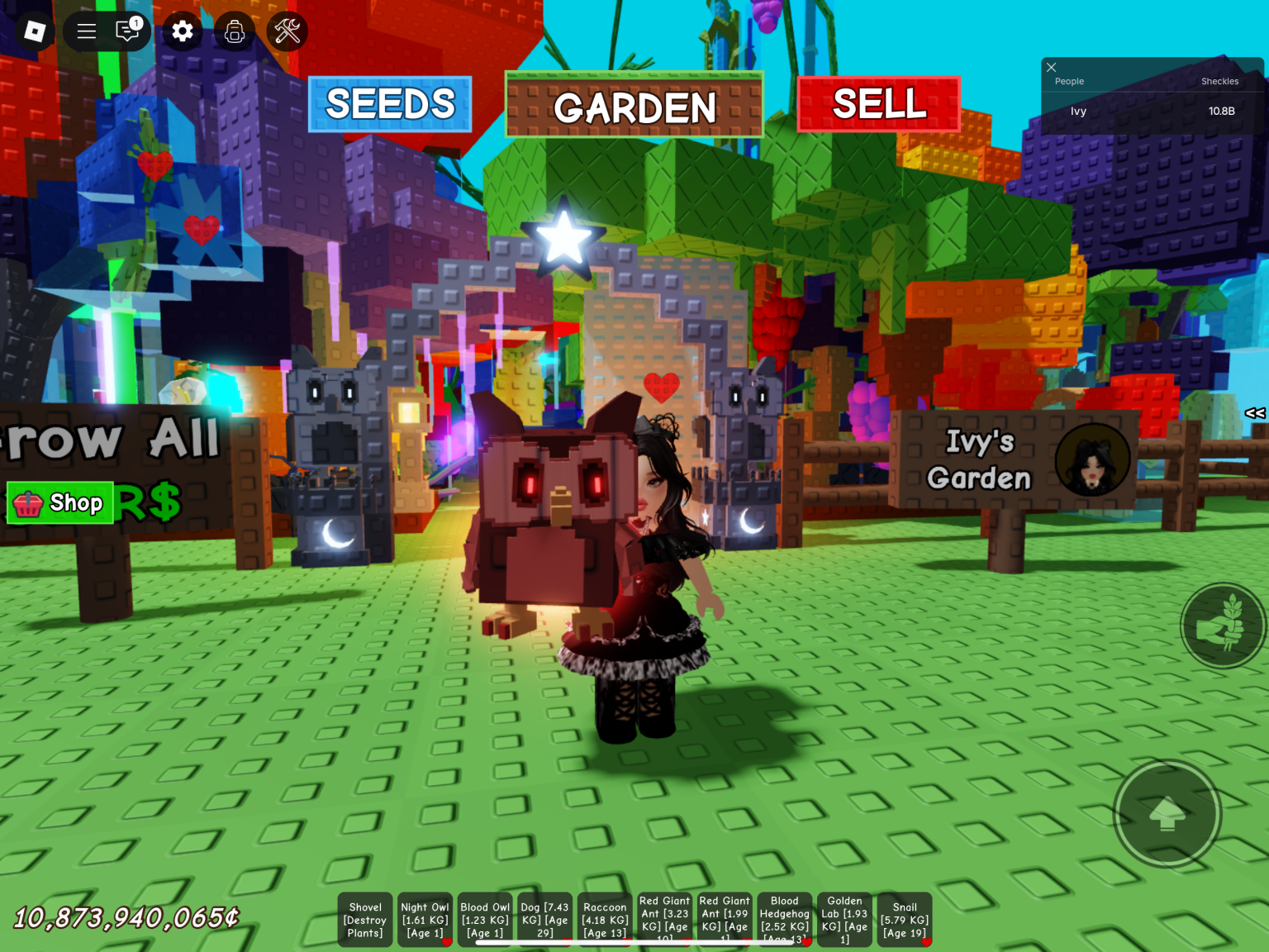 Benefits Of Owning The Grow A Garden Blood Owl - Durbin Rock