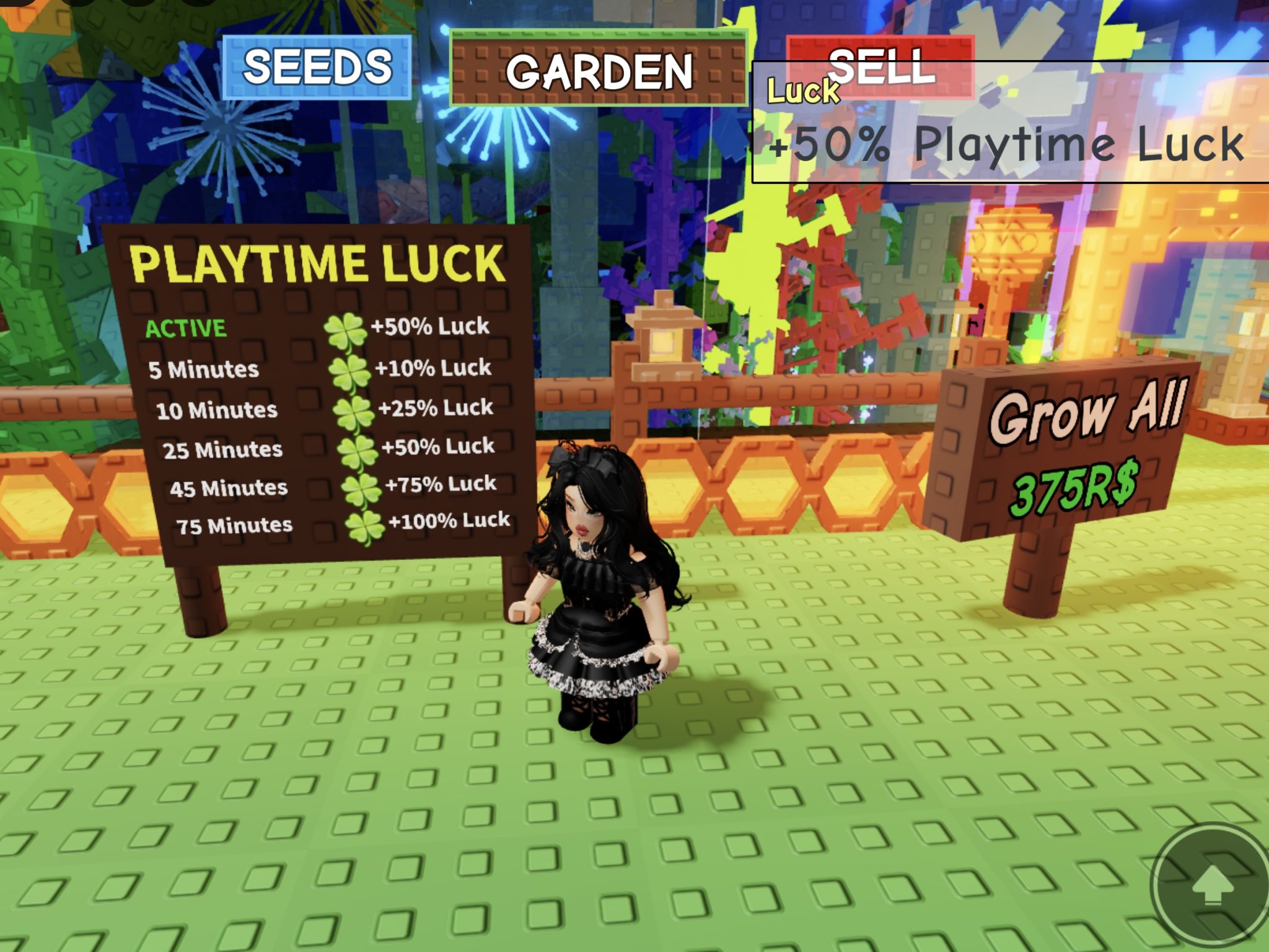 I Got The Grow A Garden Playtime Luck Board And THIS Happened - Durbin Rock
