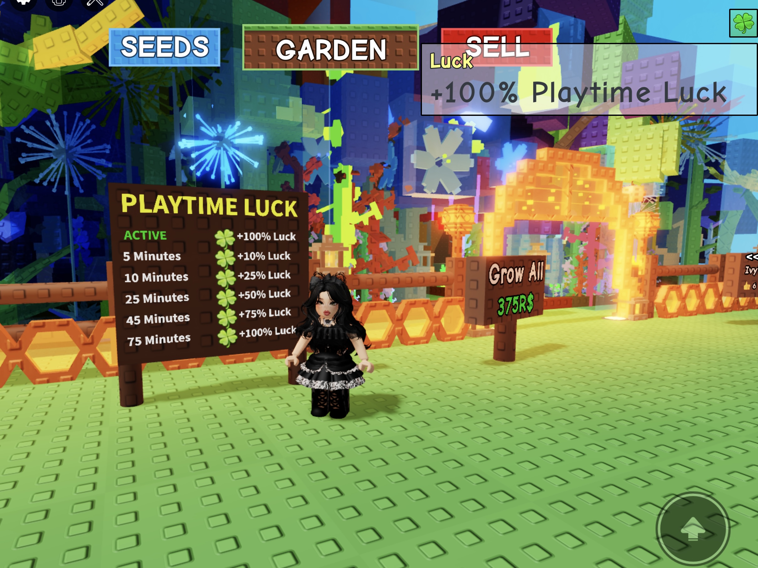 I Got The Grow A Garden Playtime Luck Board And THIS Happened - Durbin Rock