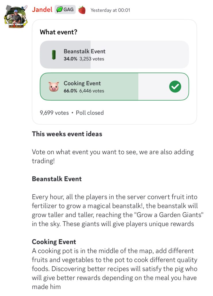 Grow A Garden NEW Beanstalk Event Update Revealed! [Spoilers] - Durbin Rock