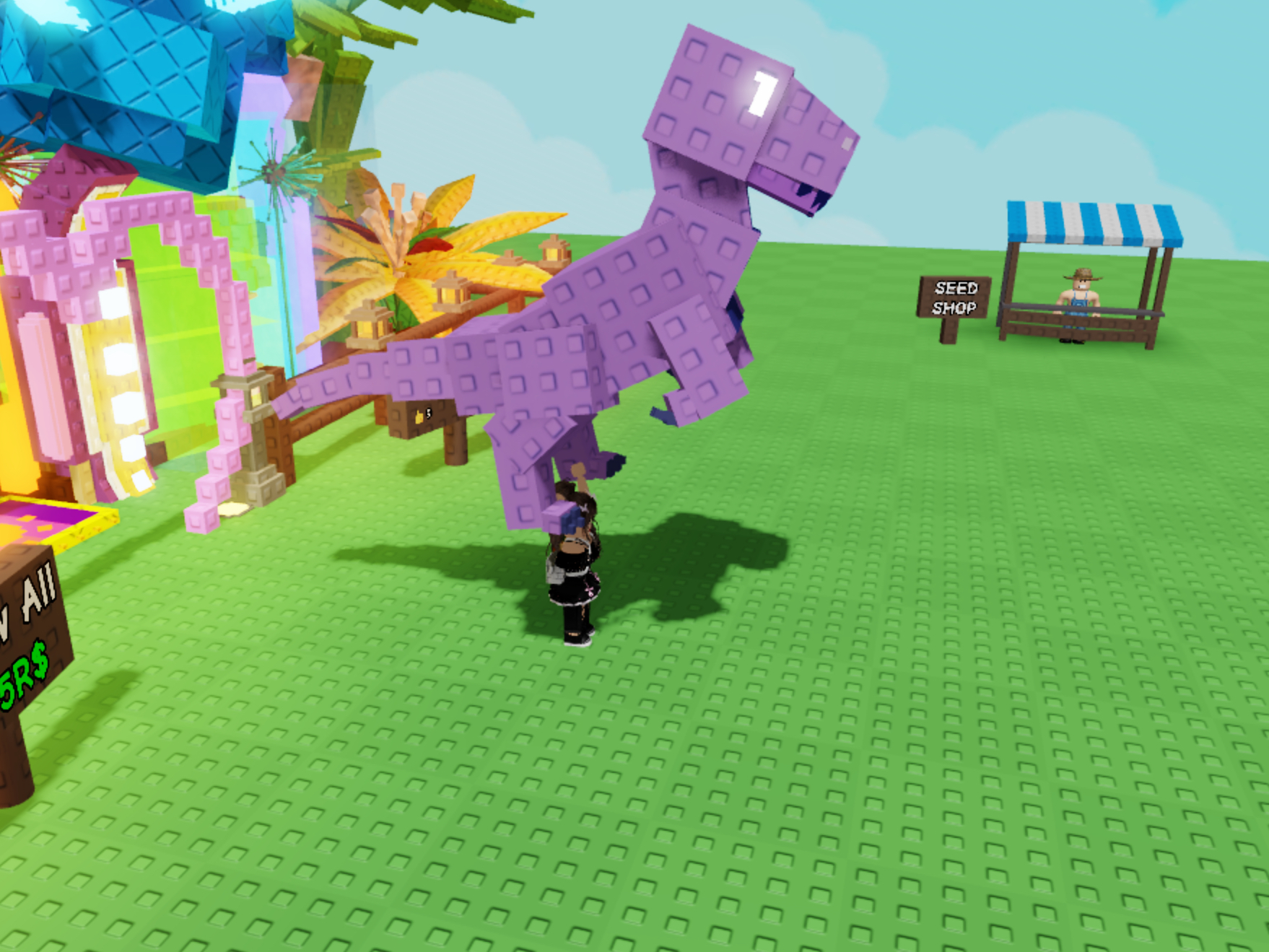 THIS Is What Happened When I Put My Age 50 T-Rex Into The Grow A Garden ...