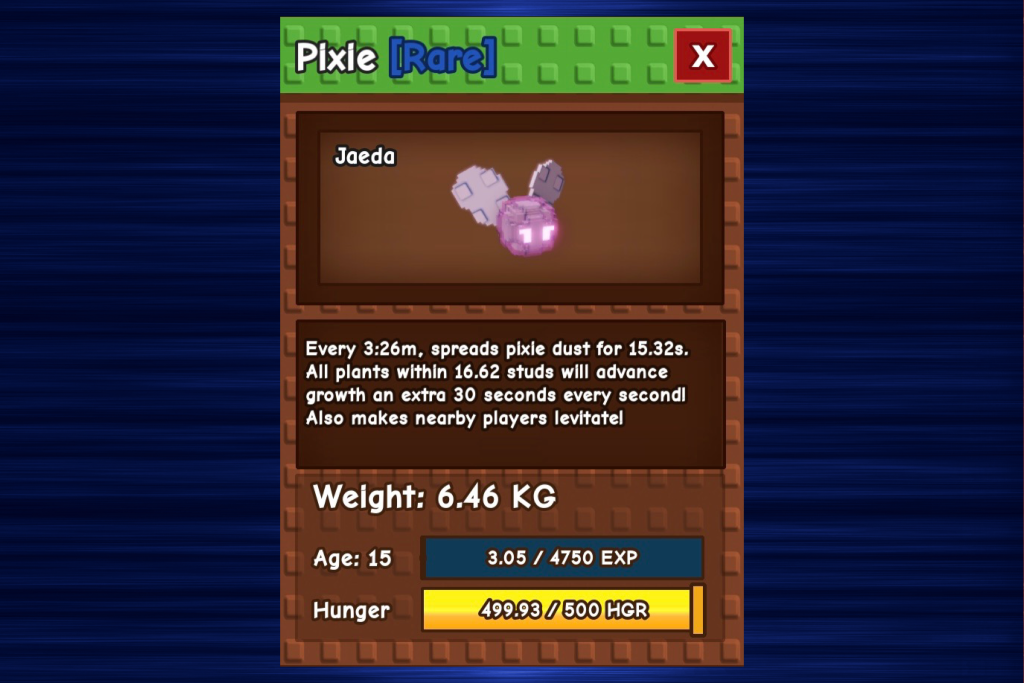 Benefits Of The Grow A Garden Pixie Pet - Durbin Rock