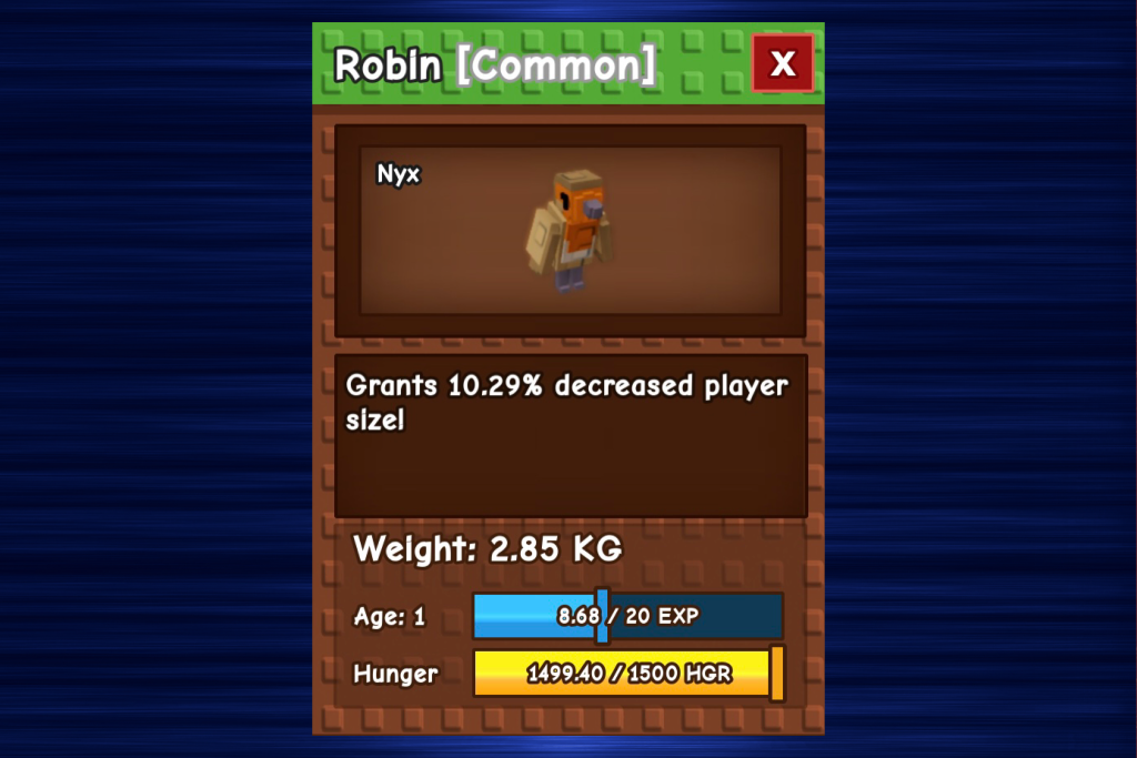 What Does The Grow A Garden Robin Pet Do? - Durbin Rock