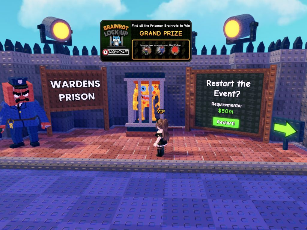 Plants Vs Brainrots ALL Brainrot Lock Up Event Brainrots Needed PLUS ...